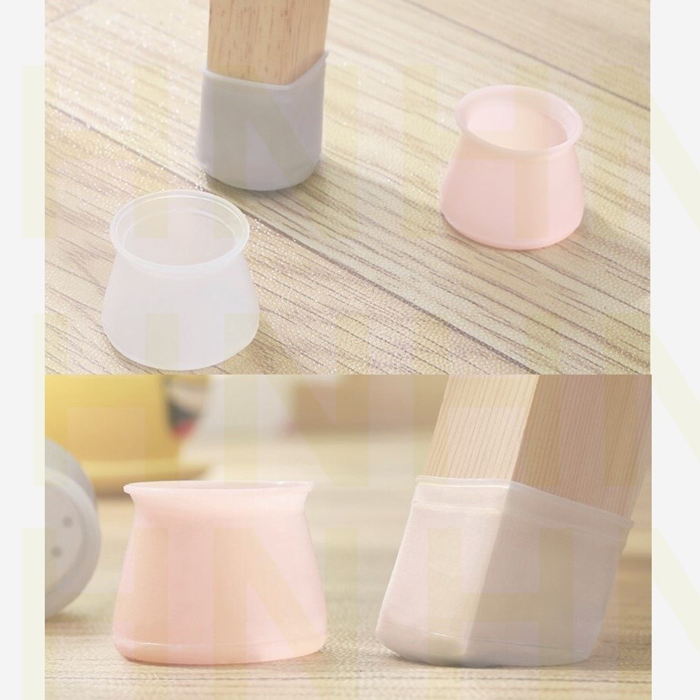 1pcs Silicon Chair Leg Cover Round Protective Anti-Slip Silent Chair ...