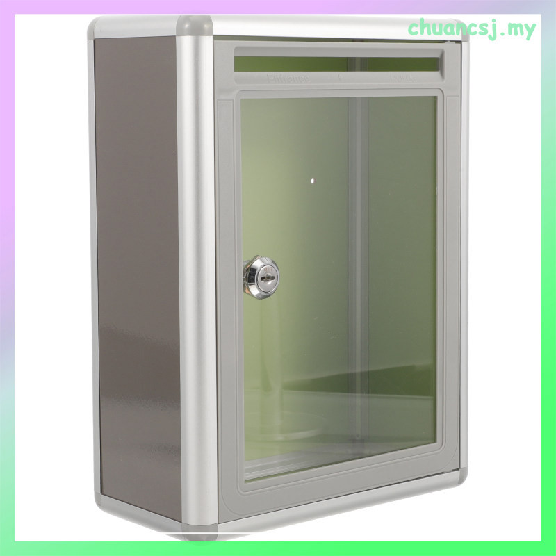 Money Transparent Mailbox Wall Mounted Ballot Acrylic Staff Office ...