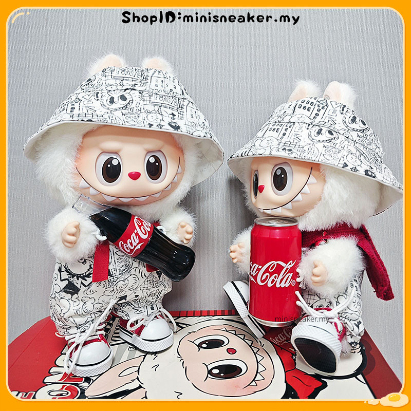 15cm 17cm Labubu Clothes Coca-Cola Series For labubu v1 v2 liila luky ...