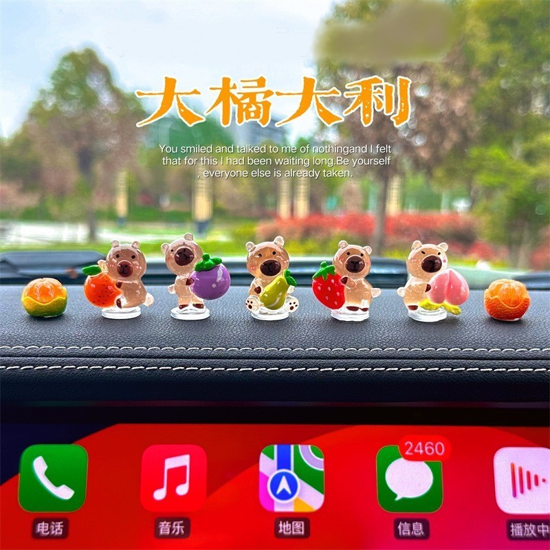 5 Pcs Set - Capybara Resin - Table Display - Car - Collection - Cute ...