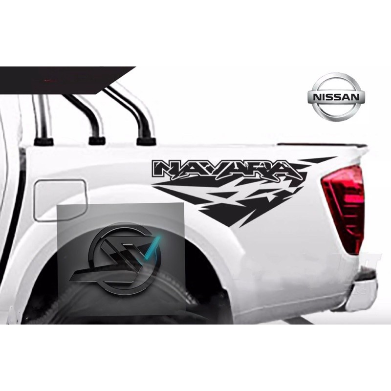 (Ready Stock)S247# Nissan Navara Car Body Side Vinyl Decal Sticker ...