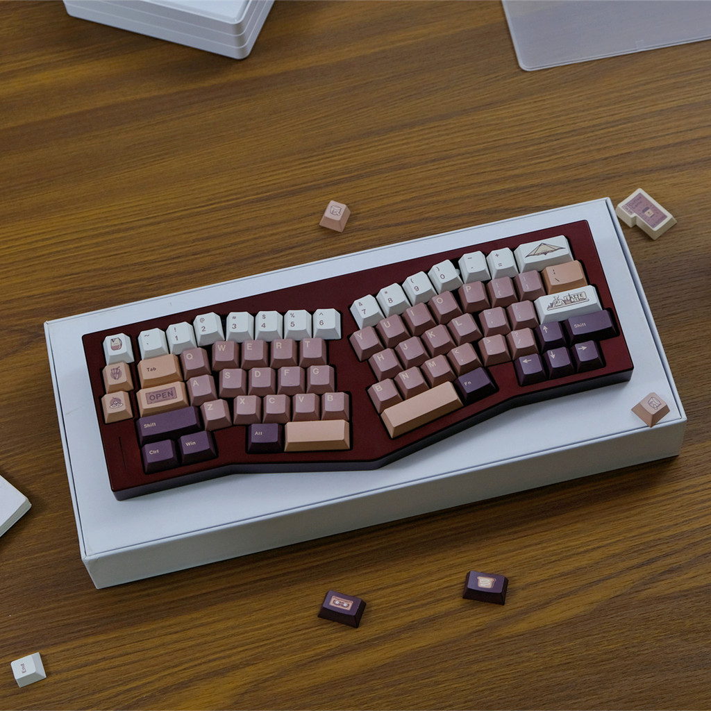 151 Keys New Coffee Keycaps Set Cherry Profile Keycap PBT Dye ...