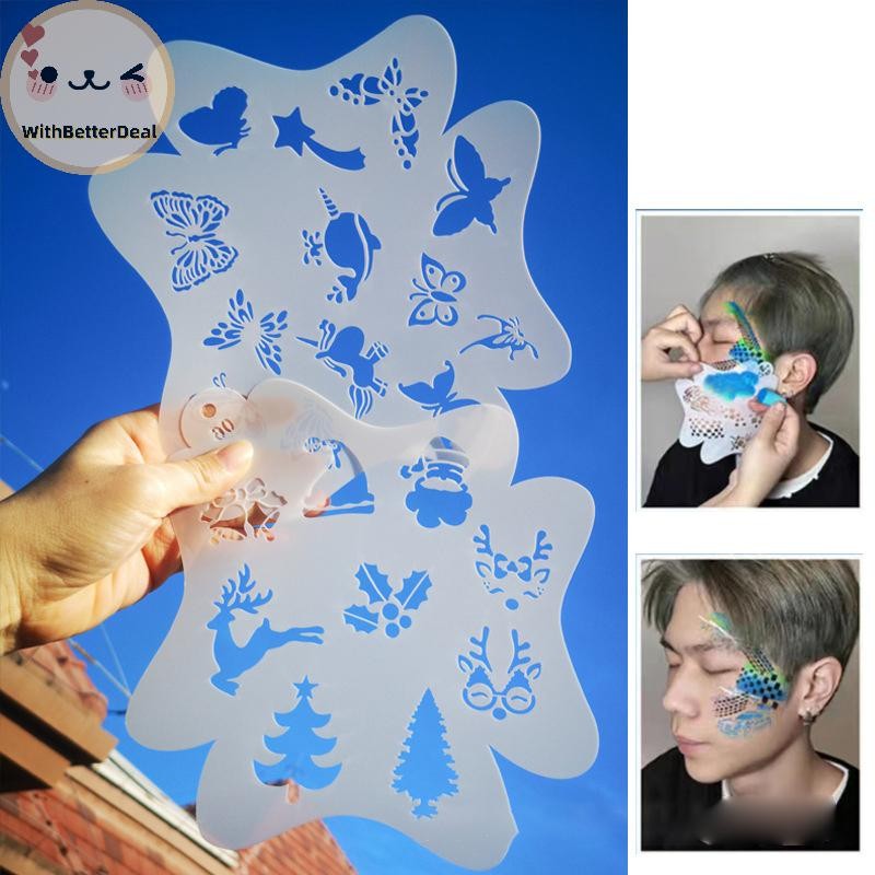 Better Face Stencils Body Paint Template Painting DIY Template For Kids ...
