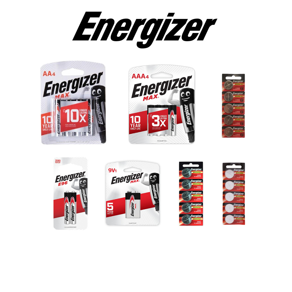 Energizer Max Alkaline AA / AAA / AAAA(E96) / 9V / CR2032 / CR2025 ...
