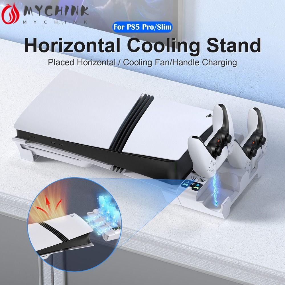 CHINK Cooling Fan, 3 Level Wind Speed Light Indicator Horizontal Stand ...