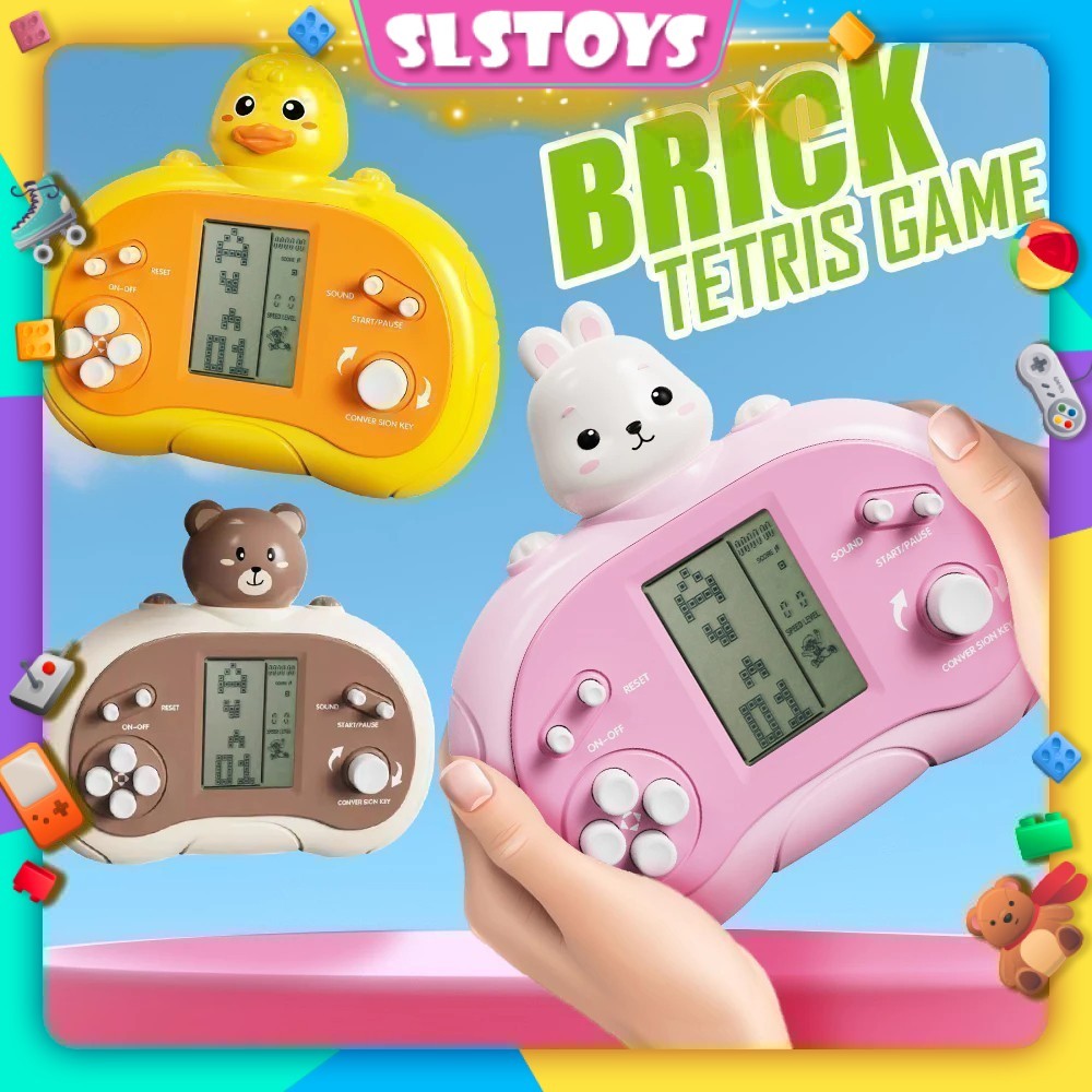 Tetris Cute Animal Classic Retro Electronic Brick Game Boy Console Boys ...