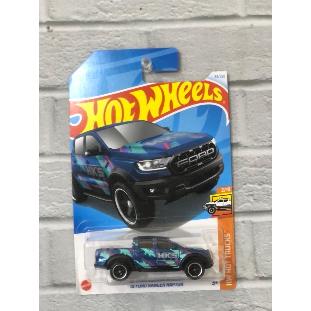 Htd05 | Regular Hot Wheels '19 Ford Ranger Raptor HKS Blue - Racing Car ...
