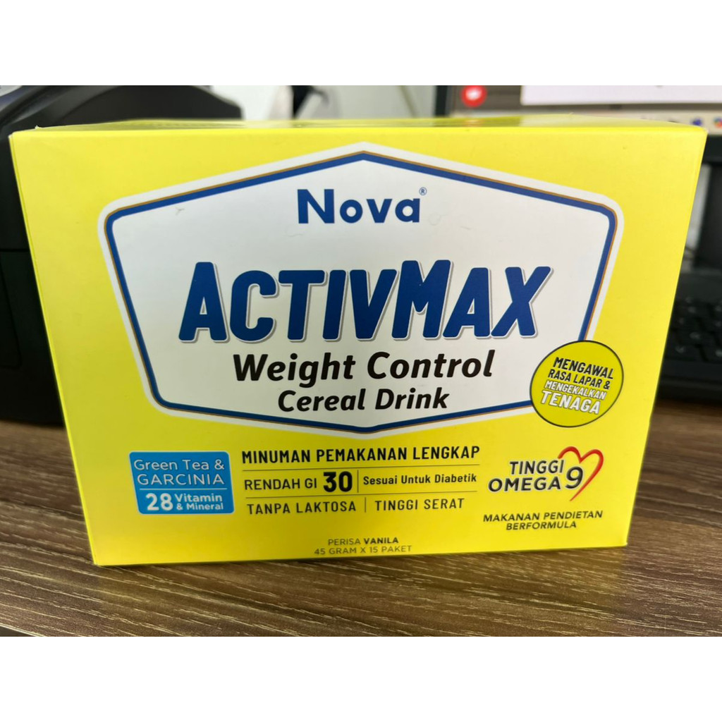 (CLEARANCE) NOVA ACTIVMAX WEIGHT CONTROL CEREAL 45G X 15'S (EXP: 04/ ...