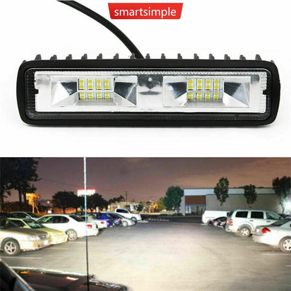 SMARTSIMPLE Universal 1Pc 48W 16LED Headlight Work Light Bar 12-24V Car ...