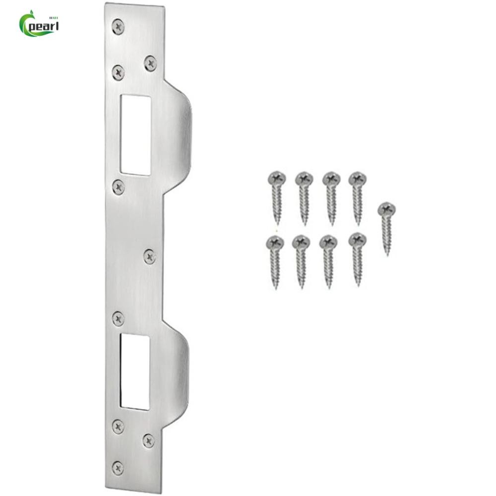 PEARL Door Latch Guard Plate, 11 Inch Stainless Steel Outswing Angle ...