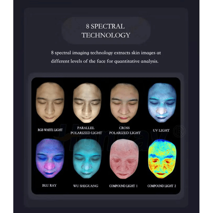 Care AI Digital Dermoscope Machine Facial Smart System 3D Analyzer Skin ...