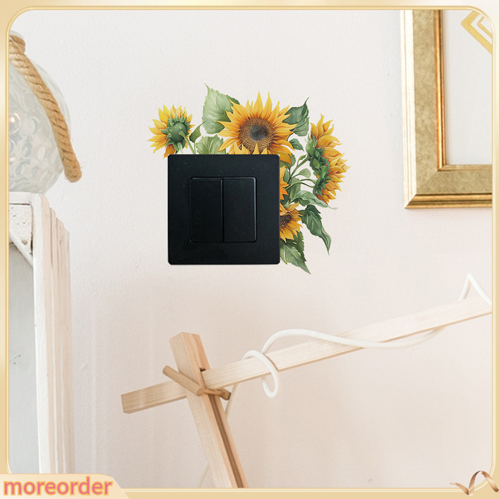 moreorders| Self-adhesive Switch Sticker Sunflower Switch Sticker ...