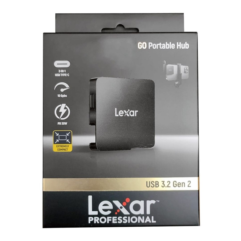 Lexar Professional Go Portable Hub (Black) for USB-C SSD, LPASL400 ...