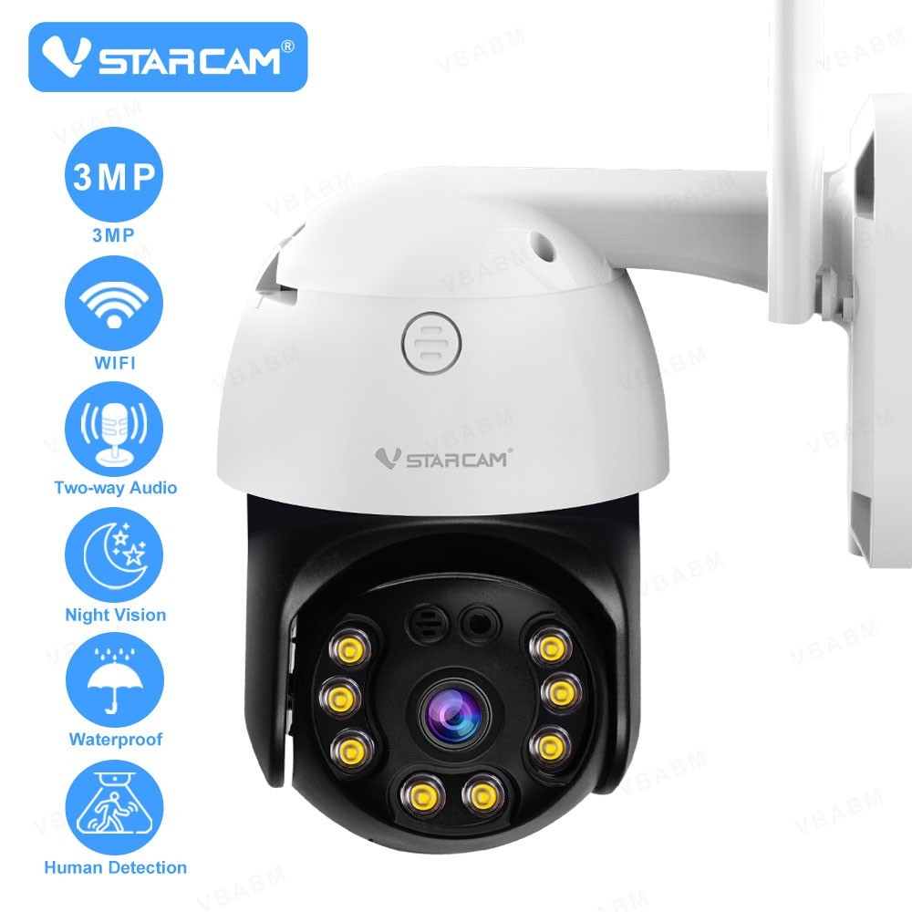 Vstarcam CS64 3MP 1296P PTZ IP Camera Digital Zoom Wifi Outdoor AI Human Detection Audio ...
