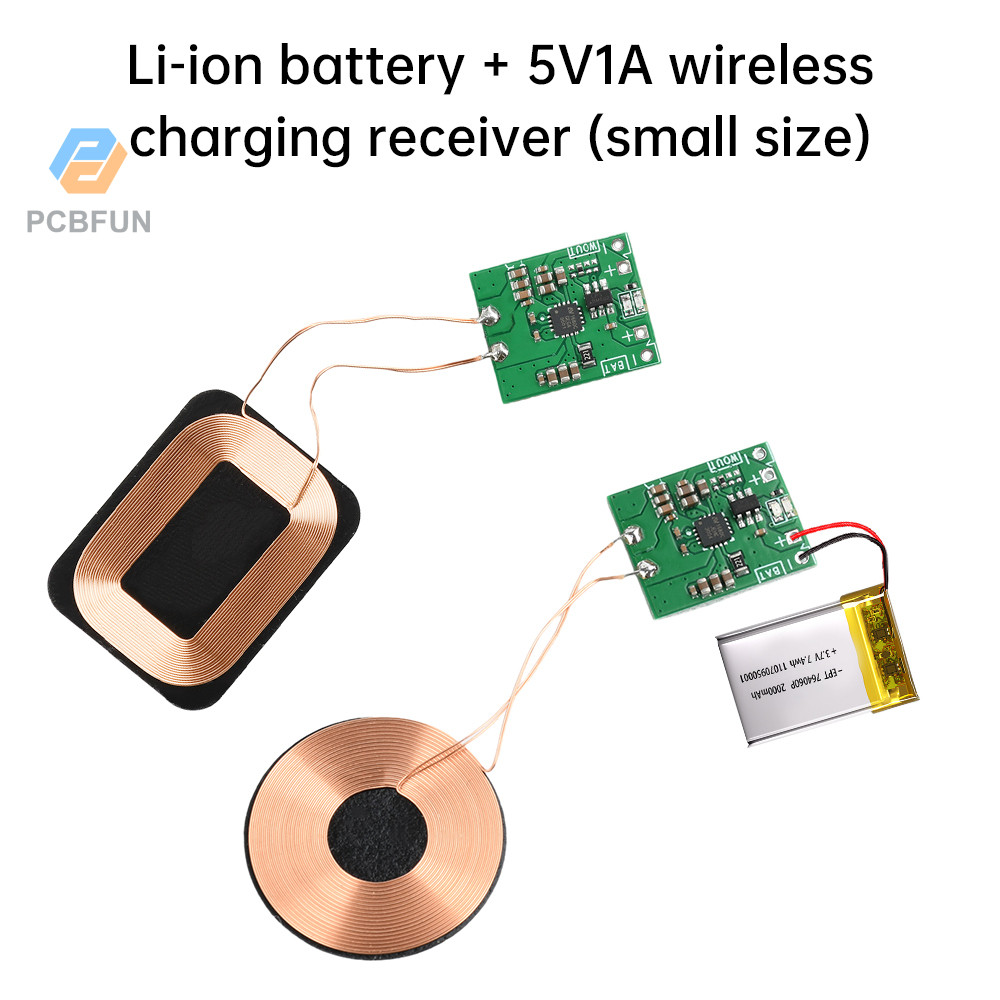 Pcbfun 5W Wireless Charging Receiver Module PCBA Module Small Coil Li ...