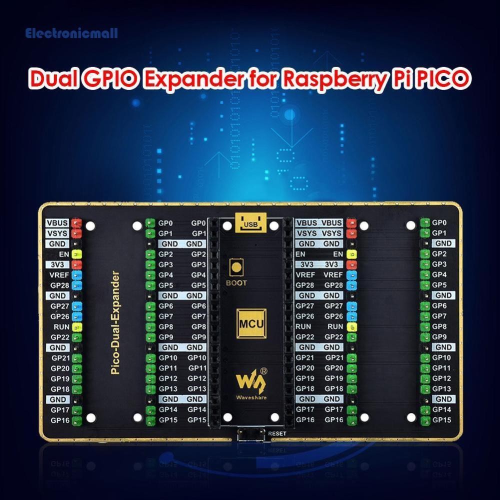 neu Dual GPIO Expander Module Board for Raspberry Pi PICO Two Sets of Male Heade ...