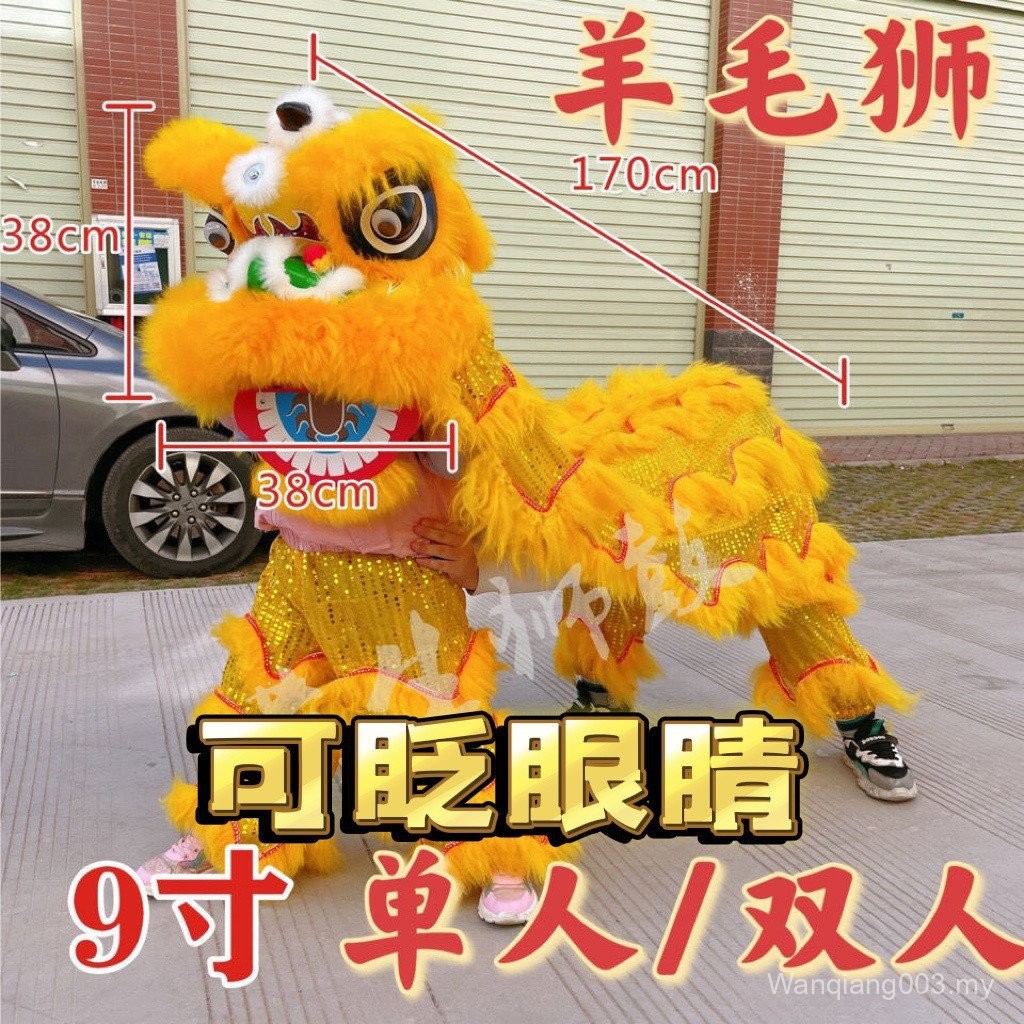 Sg Little Lion Head Lion Dance Head Set Plastic Children Lion Dance ...