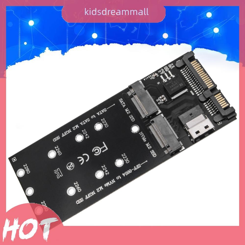 [KidsDreamMall.my] M.2 To SATA Adapter SFF-8654 To M2 NVME SSD ...