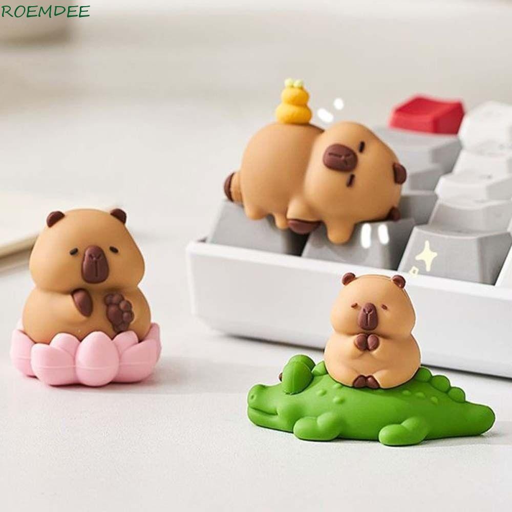 ROEMDEE Computer Monitor Decor, Office Ornament Cute Animal Capybara ...