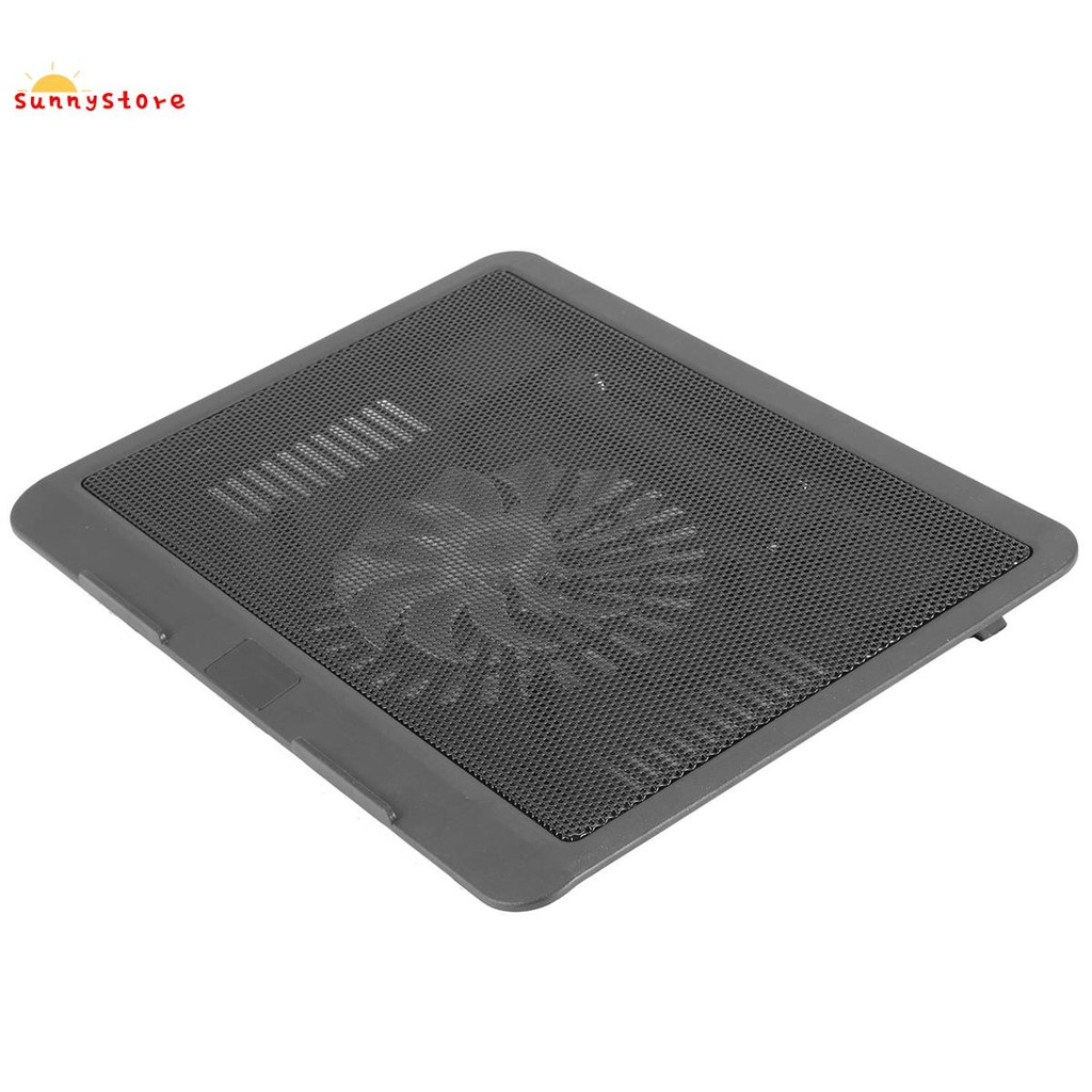 Laptop Fan Cooling Pad with Big Fans, Portable Laptop Cooling Fan with 2 in 1 USB Port, Blue LED ...