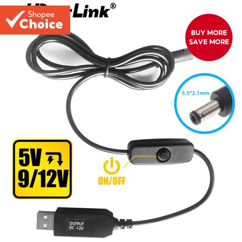HdoorLink USB DC 5V To 12V 9V Power Boost Line USB Voltage Step Up Converter Cable USB Converter ...