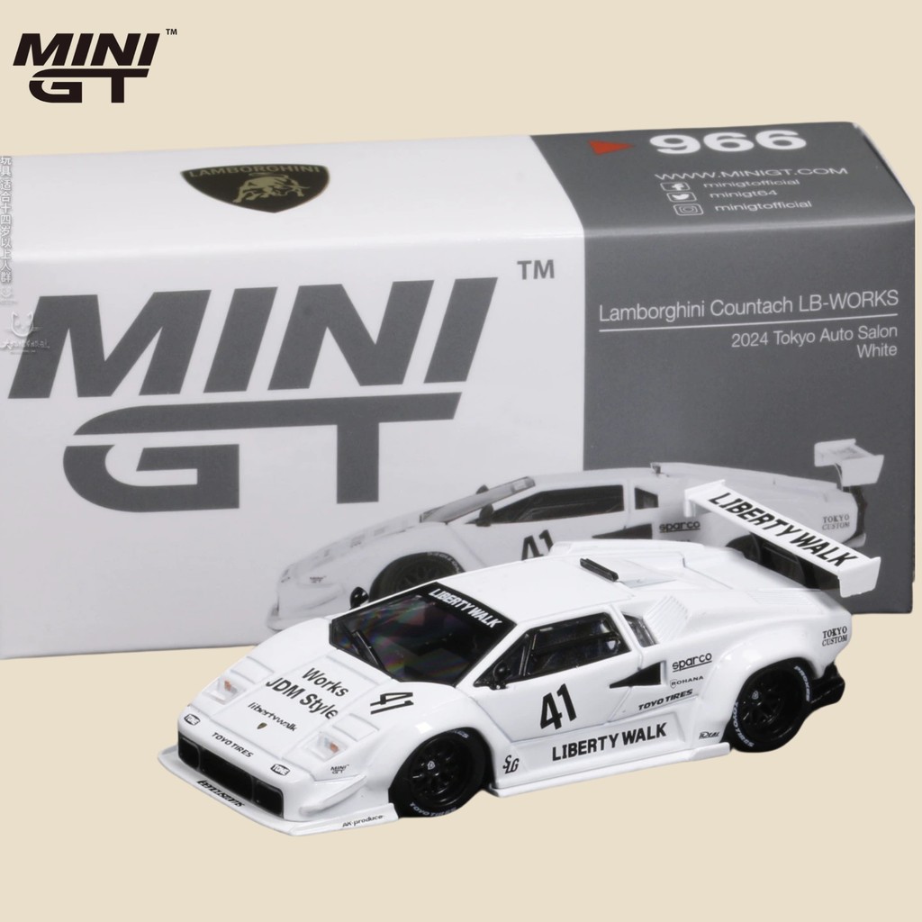 MINI GT Lamborghini Countach LBWK 1:64 Diecast Alloy Car Model for ...