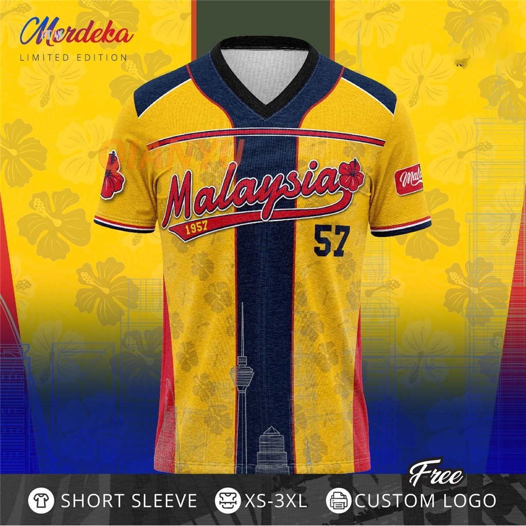 MC 1957 Merdeka Clothes 2025 68Th Jersey T-Shirt Merdeka 2025 T-Shirt ...