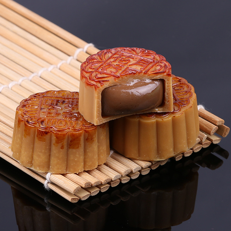 Simulation Mooncake Model Bean Paste Red Bean Fruit Mooncake Food Food ...