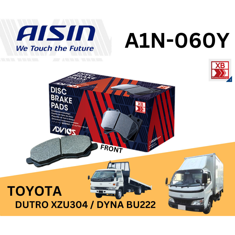 Original Advics Aisin Heavy Duty Disc Brake Pad Front A1N060Y for Hino ...