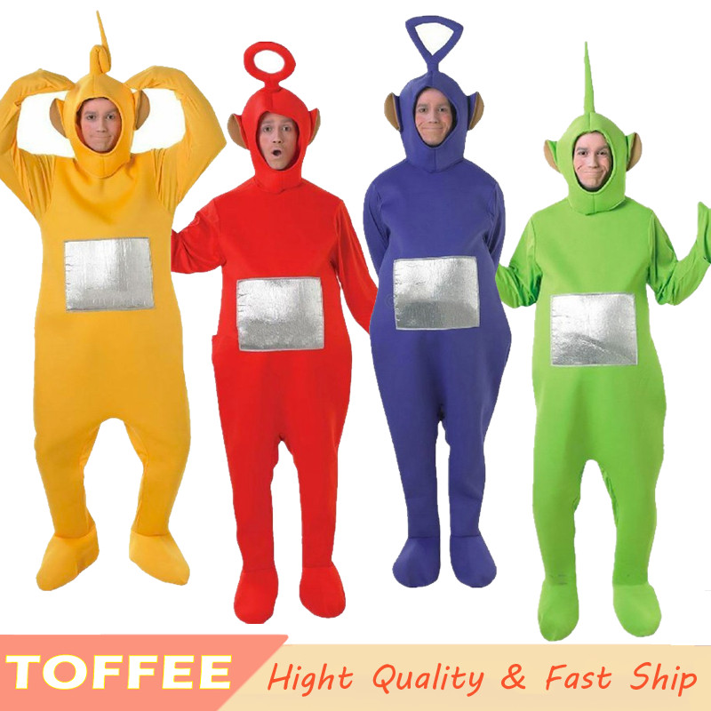 The Teletubbies Cosplay Costume For Man Adult Red Purple Green Yelllow ...
