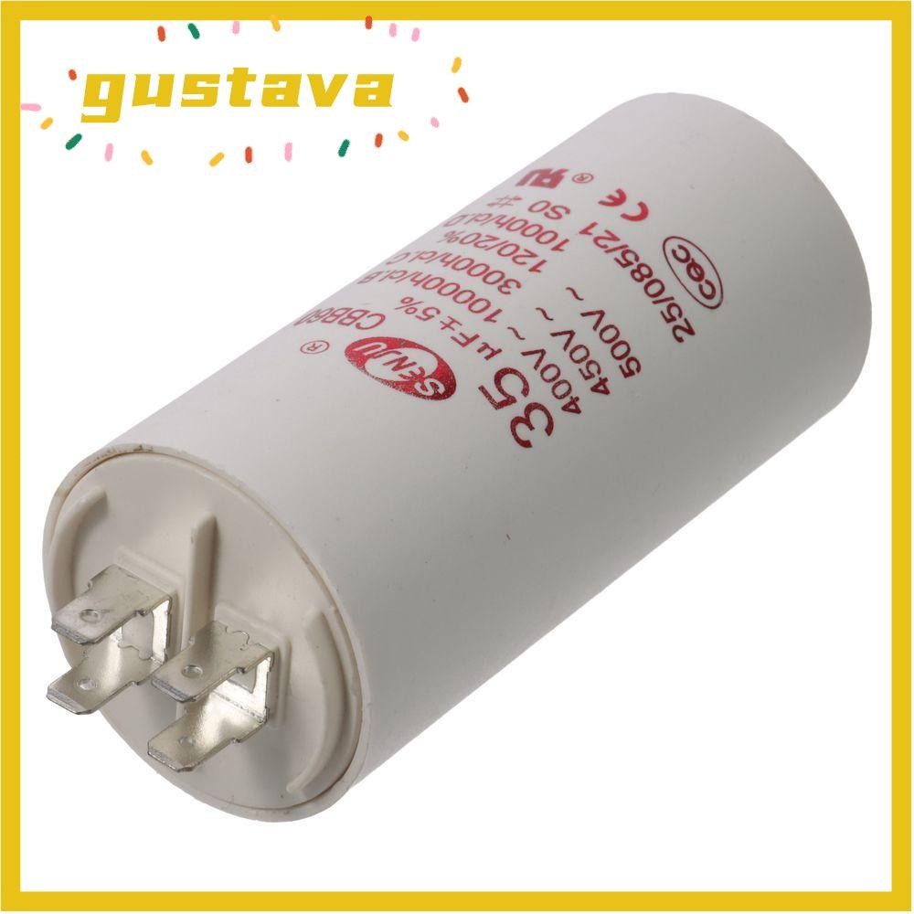 GUSTAVA CBB60 Capacitor, Double Insert 35uF 450V AC CBB60 Run Capacitor ...