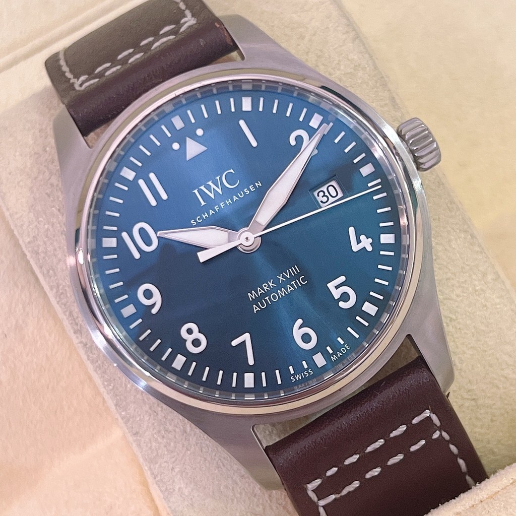 Iwc IWC Pilot Series Blue Face Automatic Mechanical Men's Watch ...