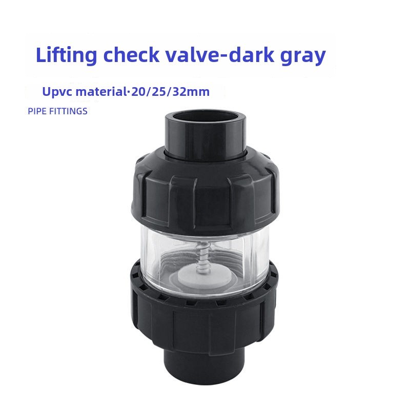 PVC pipe accessories Lift check valve Fish bowl flap check valve water ...
