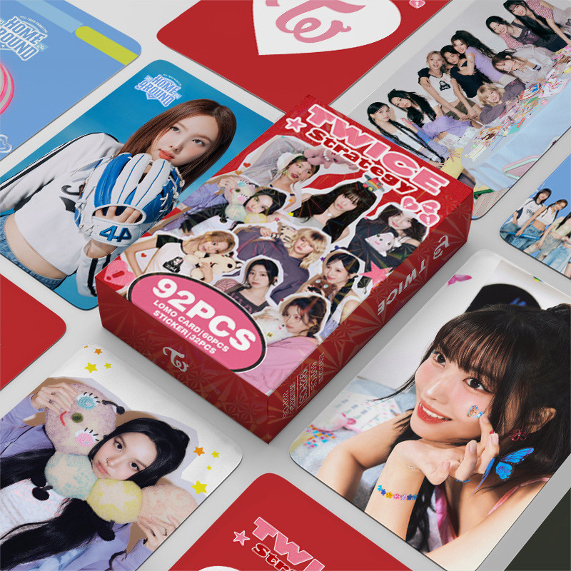 92-96pcs/box TWICE Strategy Photocards DIVE With You-th Lomo Cards Stickers Nayeon Jeongyeon ...