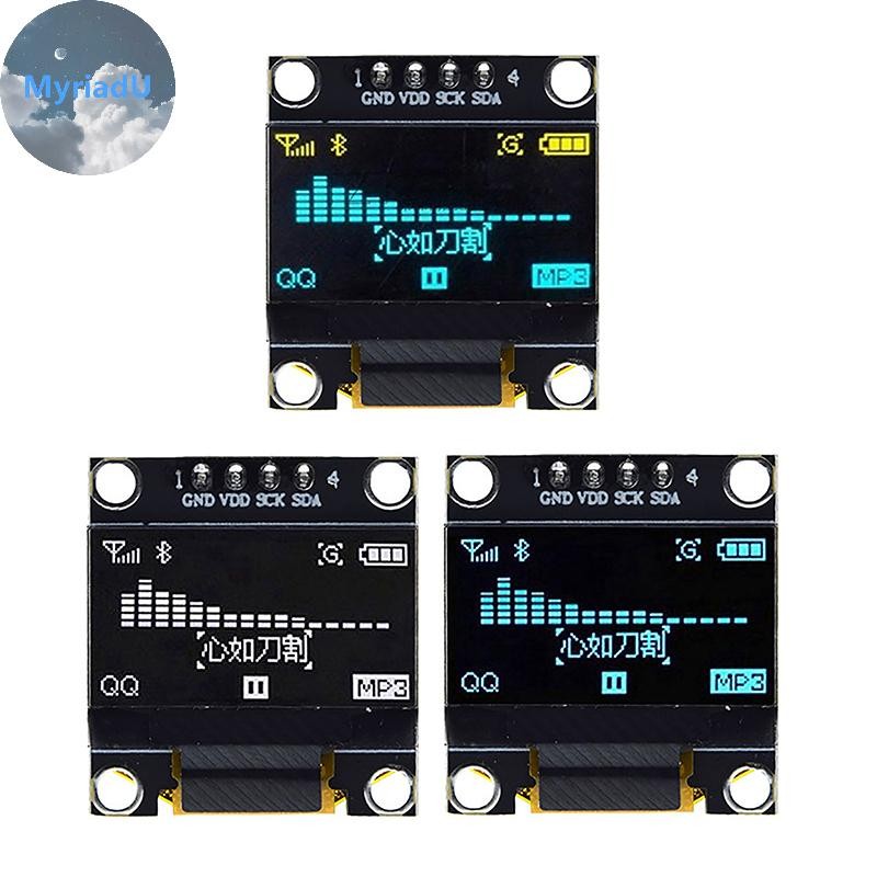 MyriadU DIY User 0.96 Inch OLED SSD1306 White/Blue/Yellow 128X64 IIC ...