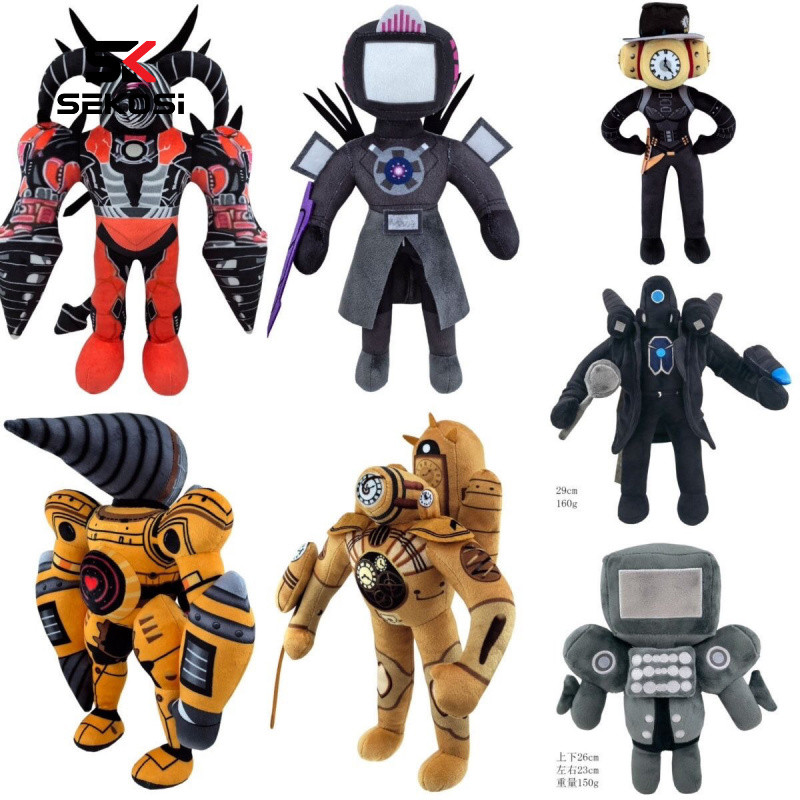 Sk Plush Toy Skibidi Straw Clockman Electric Diamond Man Titan Doll ...