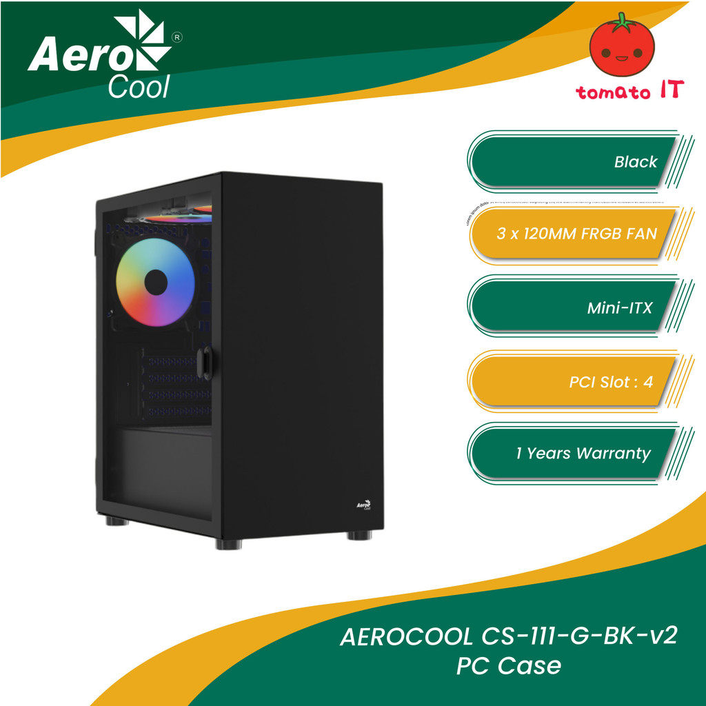 AEROCOOL CS-111 V2 Micro-ATX PC Chassis | Shopee Malaysia