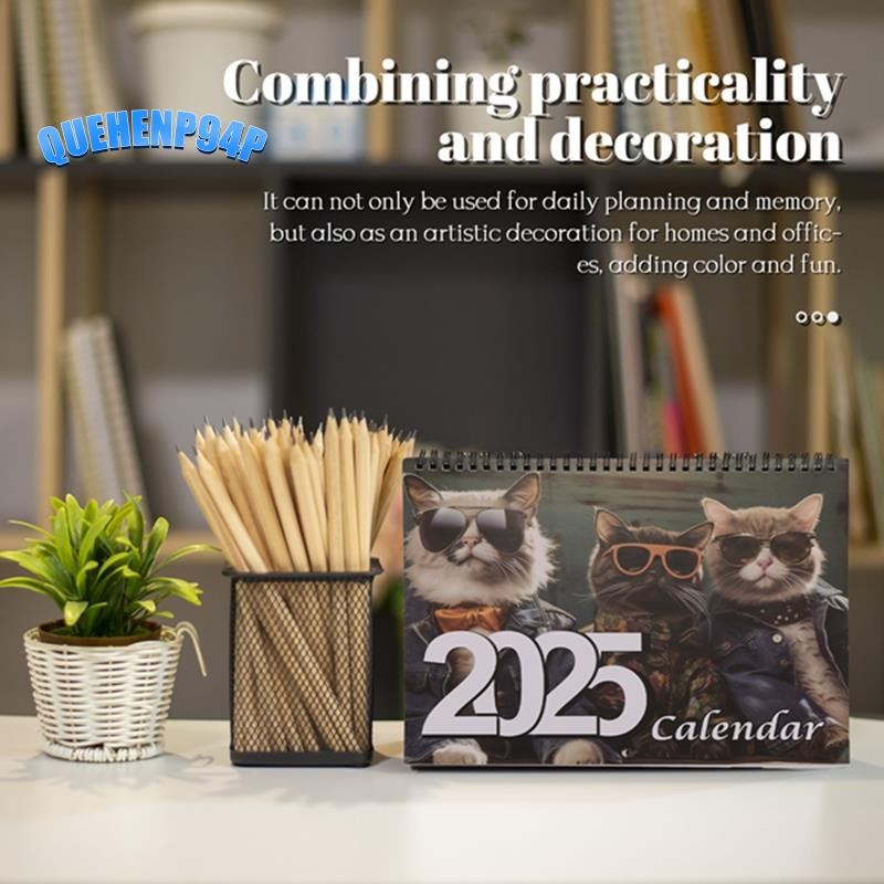 Stylish Cats Calendar 2025 Wall Calendar , Funny Cat Calendar Wall ...