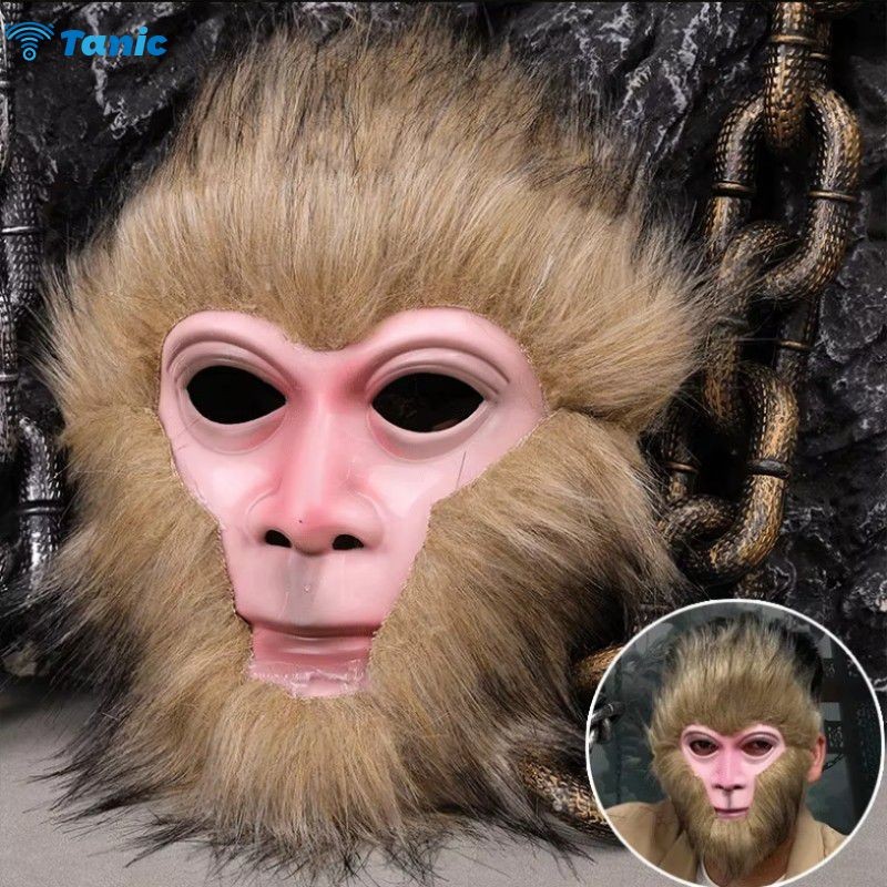 Monkey Latex Mask Chinese Monkey King Sun Wukong Newyear Halloween ...
