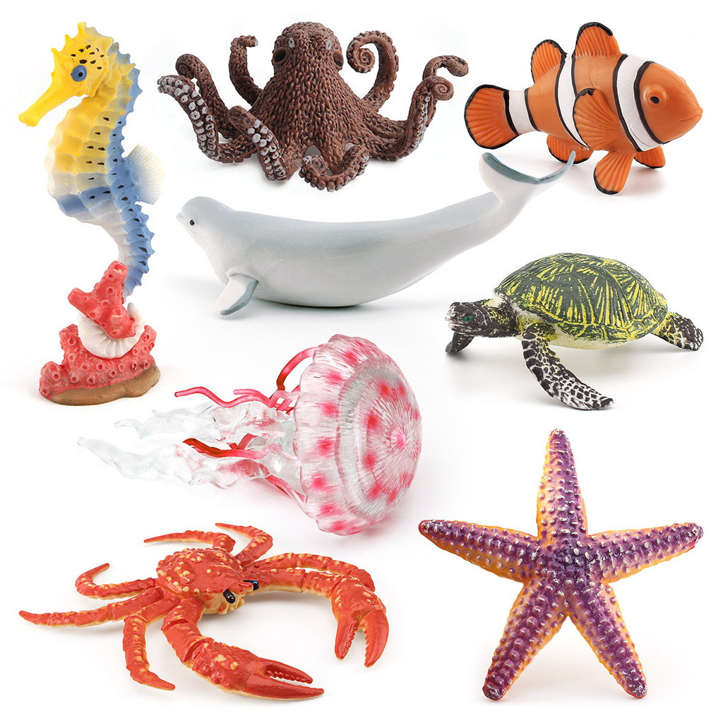 Simulation Beluga Sea Turtle Clownfish Seahorse Octopus Jellyfish King ...