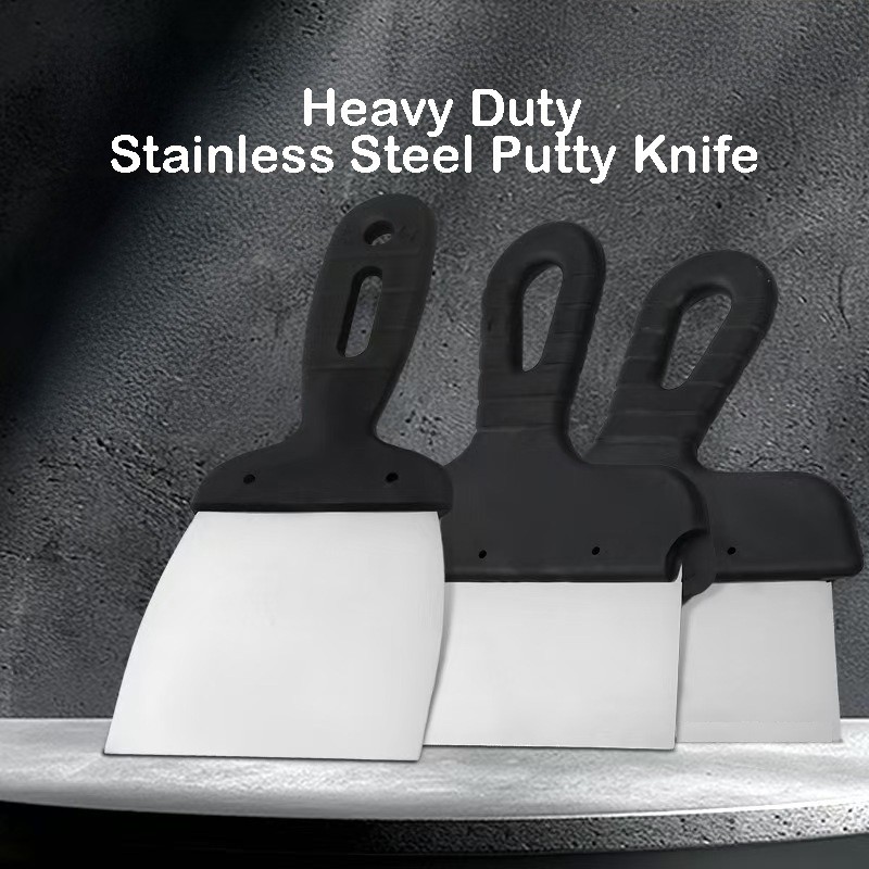 (8"-24") Heavy Duty Anti Rust Stainless Steel Putty Knife with Rubber ...