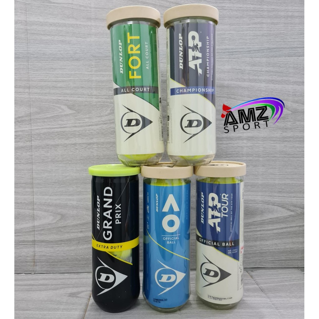 DUNLOP Tennis Ball 3PCS FORT ALL COURT / AUSTRALIAN OPEN / ATP TOUR ...