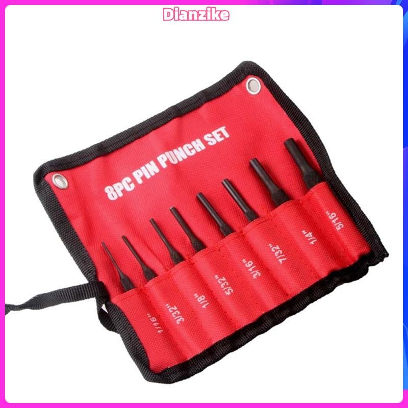 8Pcs Professional Roll Pin Punch Set Case Pin Punch Tool Pin Grip Roll ...