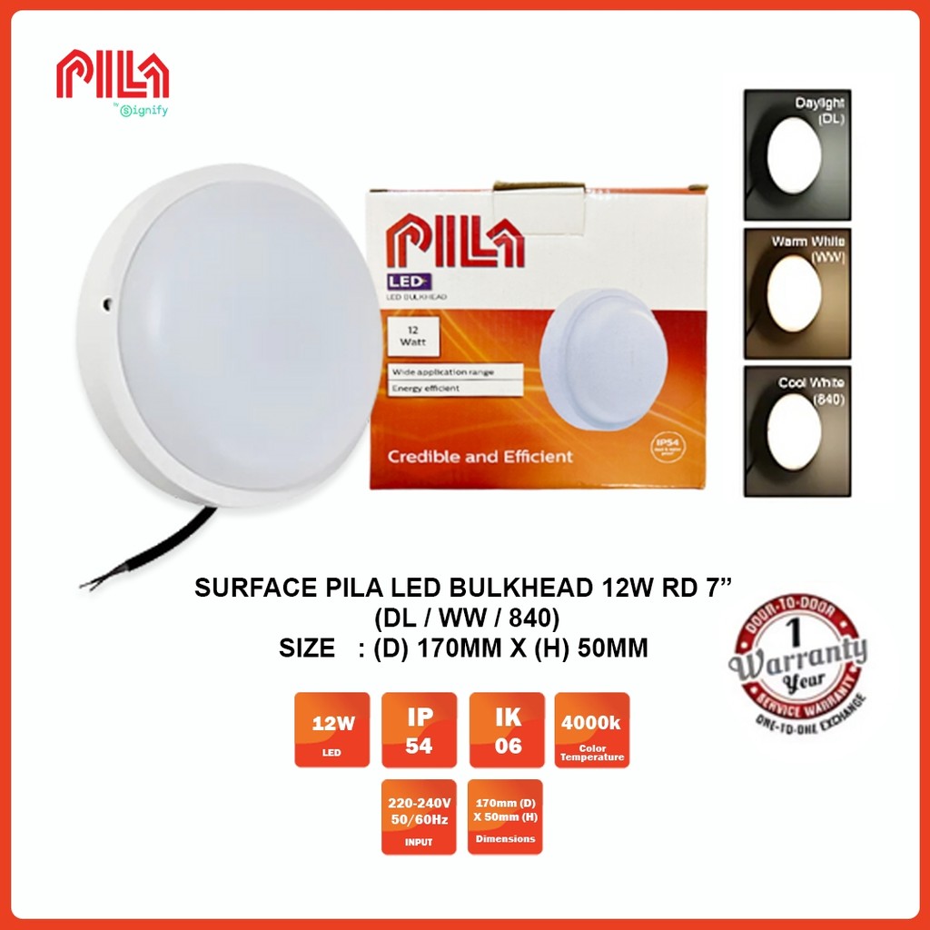 PILA Original LED Lighting | Surface / Downlight | Shopee Malaysia