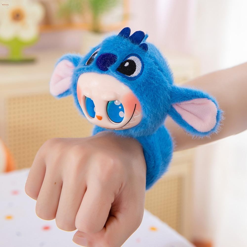MXBEAUTY Labubu Slap Snap Doll Toy, Flap Wings Wristband Labubu Plush ...