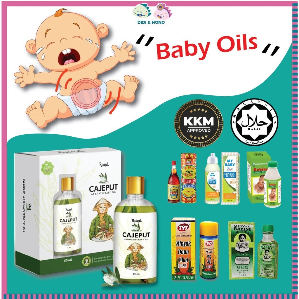 (HALAL) Baby Healthcares Oils Minyak Baby KKM APPROVED Minyak kurang ...