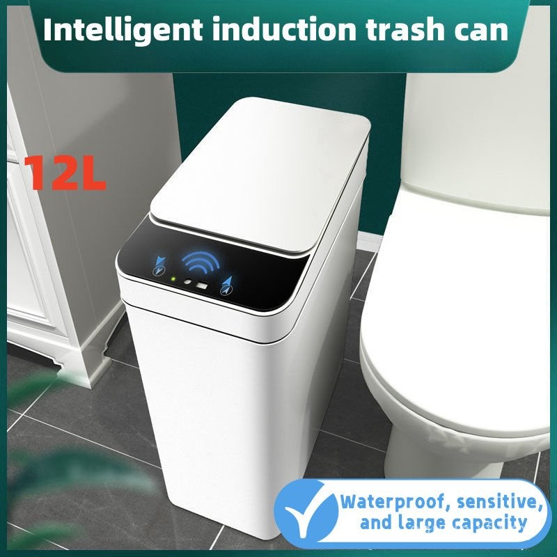 Smart Sensor Trash Can Electric Sensor Household Toilet Toilet Living ...