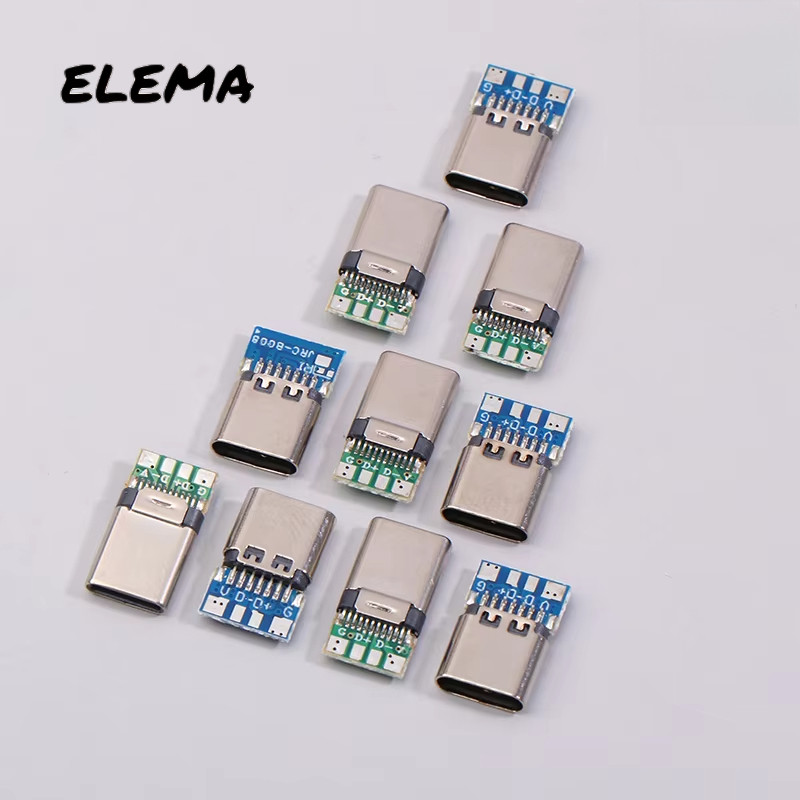USB 3.1 Type-C Connector Plug 24Pin PCB Board male/Female Connector ...
