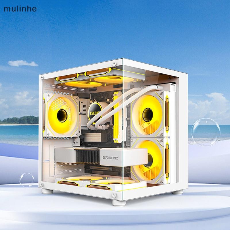 mu 270 Degree Glass PC Case Transparent Desktop Computer Tower For M ...