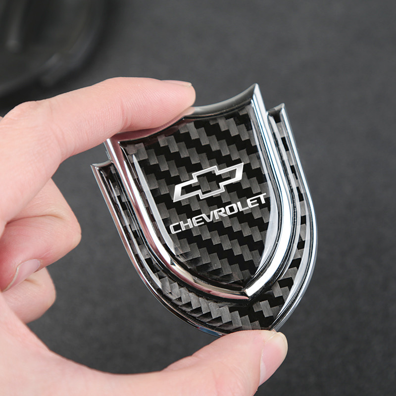 Car Logo Emblem Badge Chrome Sticker 3D Metal Carbon Fiber Car Body ...